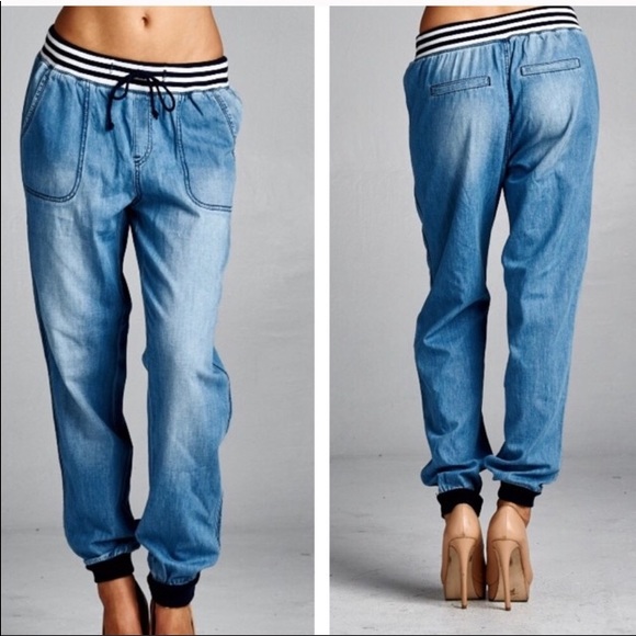 Jeans | Drawstring Denim Pantss M | Poshmark
